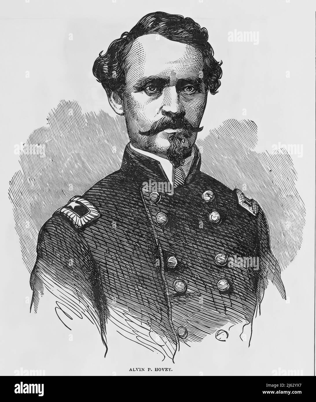 Portrait of Alvin Peterson Hovey, Union Army General in the American ...