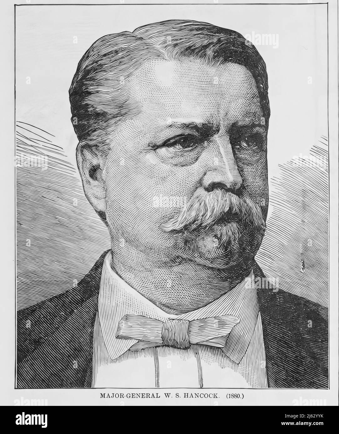 Portrait of Winfield Scott Hancock, Union Army General in the American ...