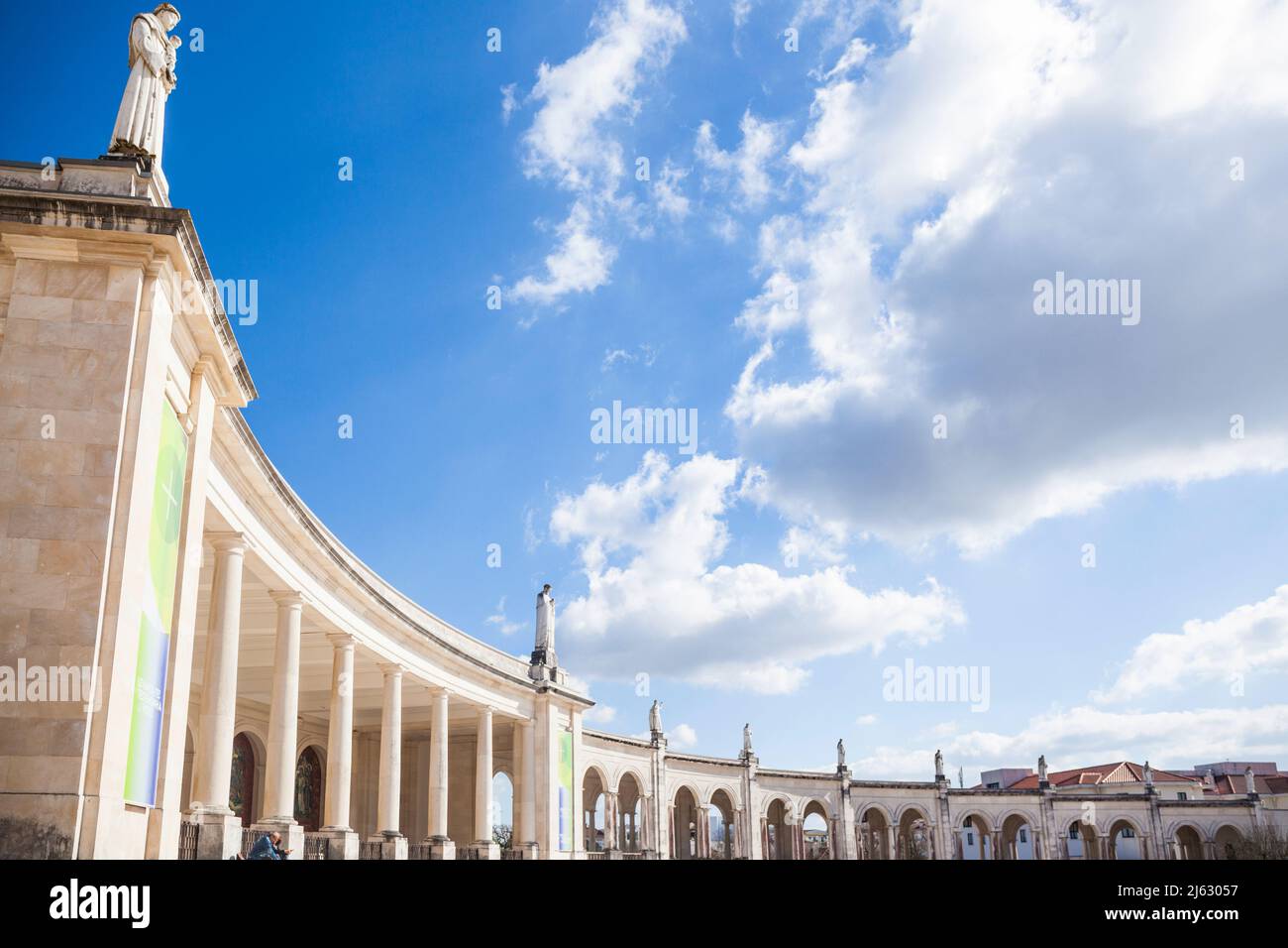 famous colonnade in Fatima Portugal Stock Photo - Alamy