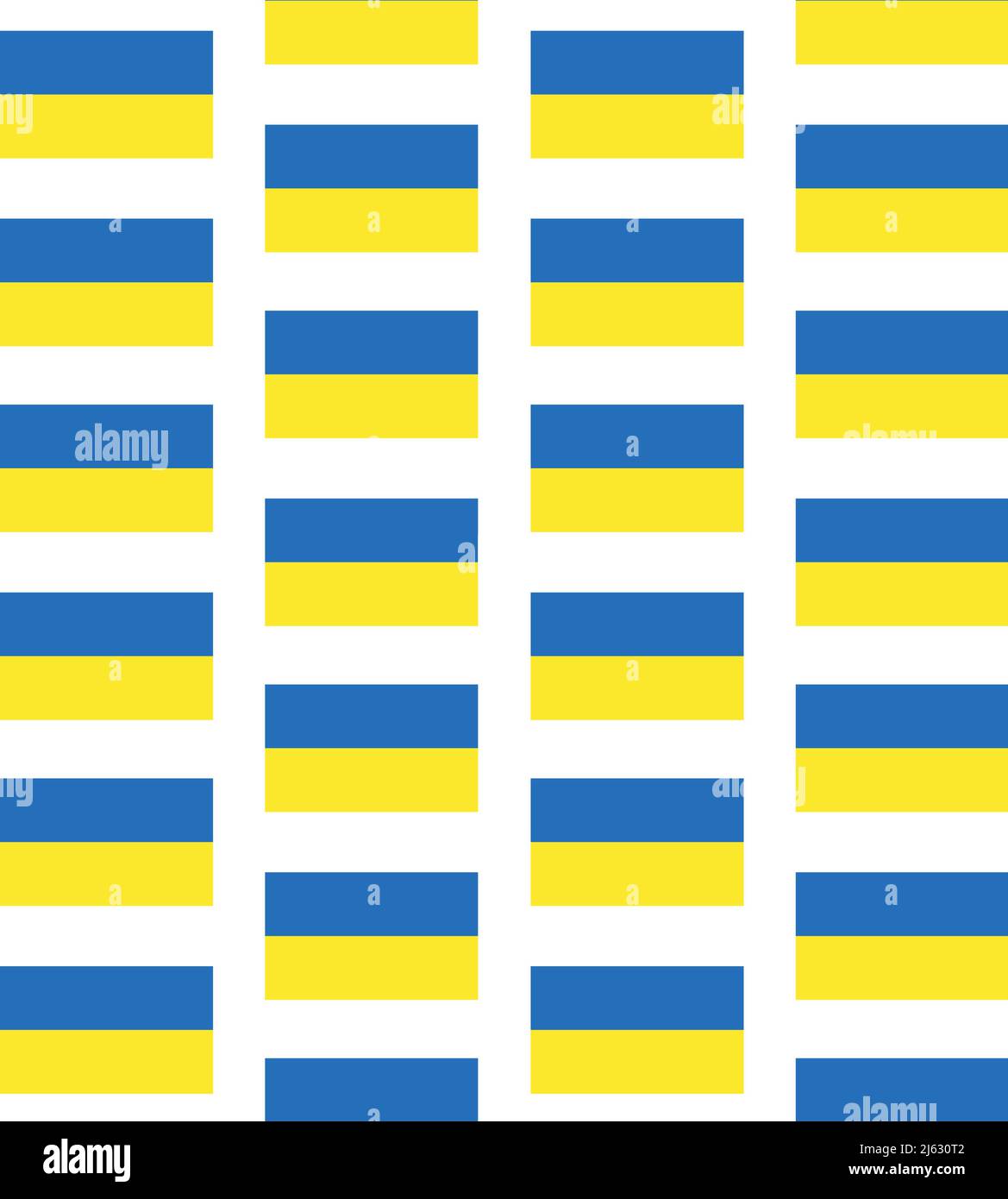 Vector seamless pattern of flat Ukraine flag isolated on white ...