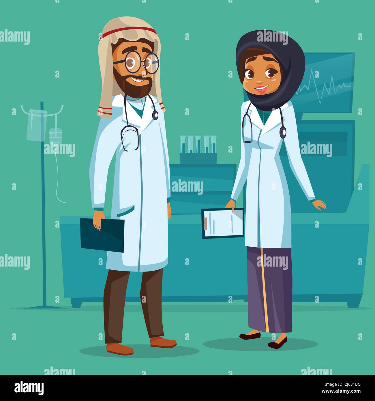 Muslim pharmacist Stock Vector Images - Alamy