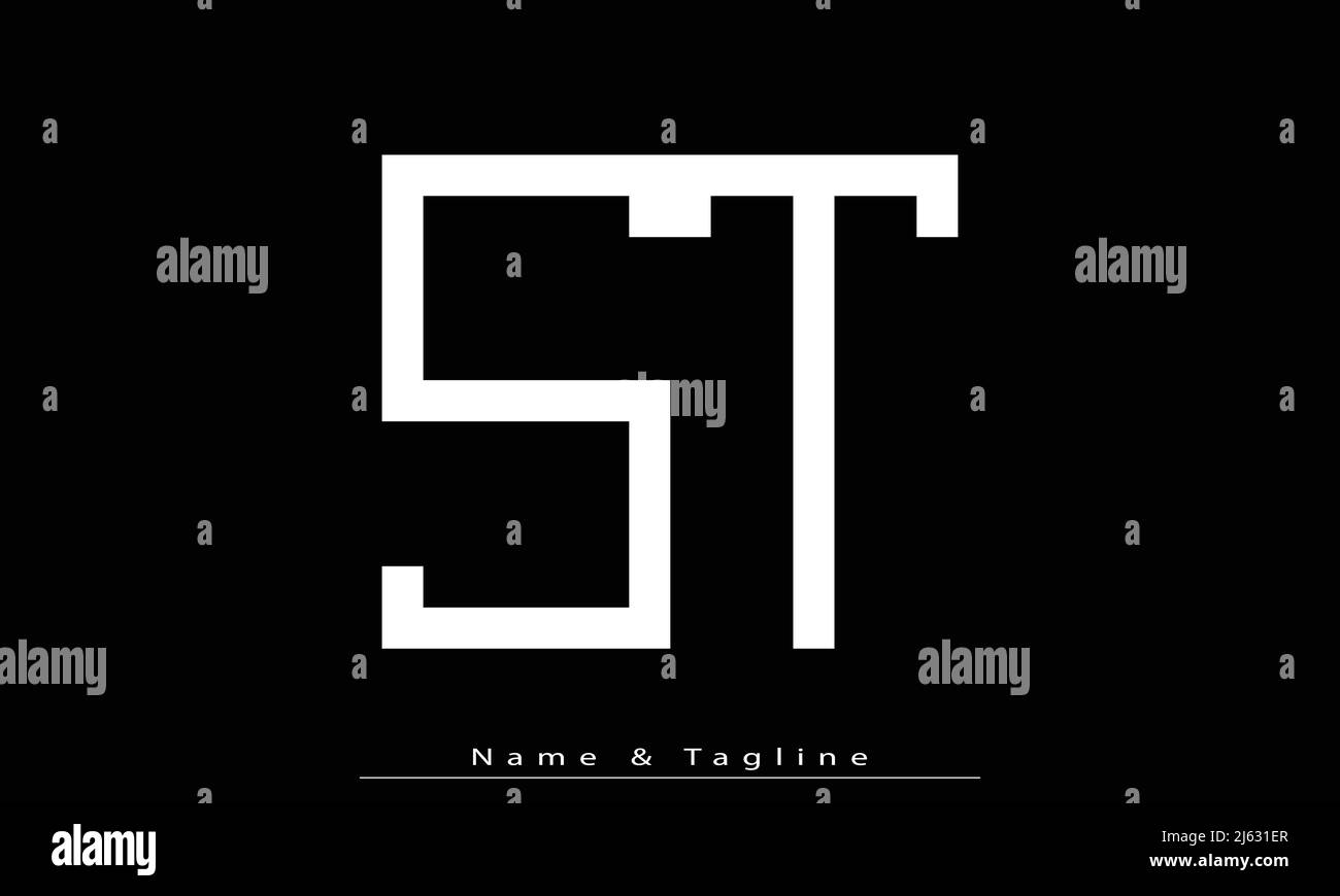 Letter st logo Stock Vector Images - Alamy
