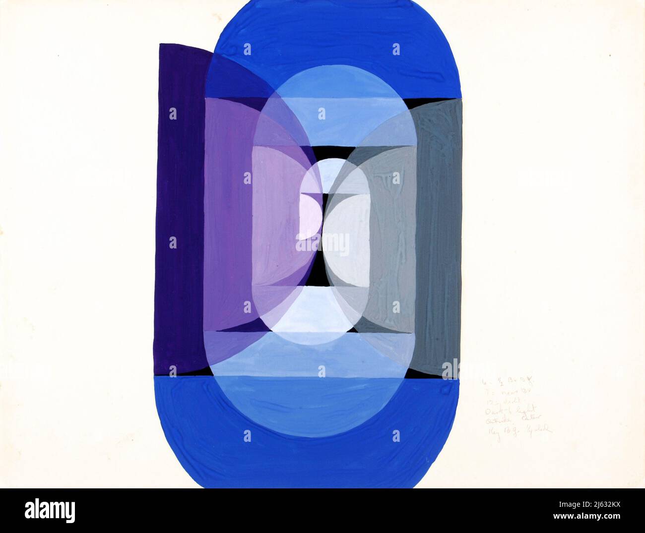Joseph Schillinger painting - Blue Gray Violet Wheel (ca. 1934 Stock ...