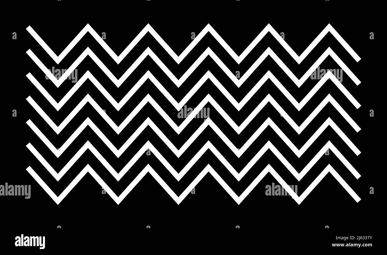 Wavy, waving lines, zig-zag stripes. Stock vector illustration, clip ...