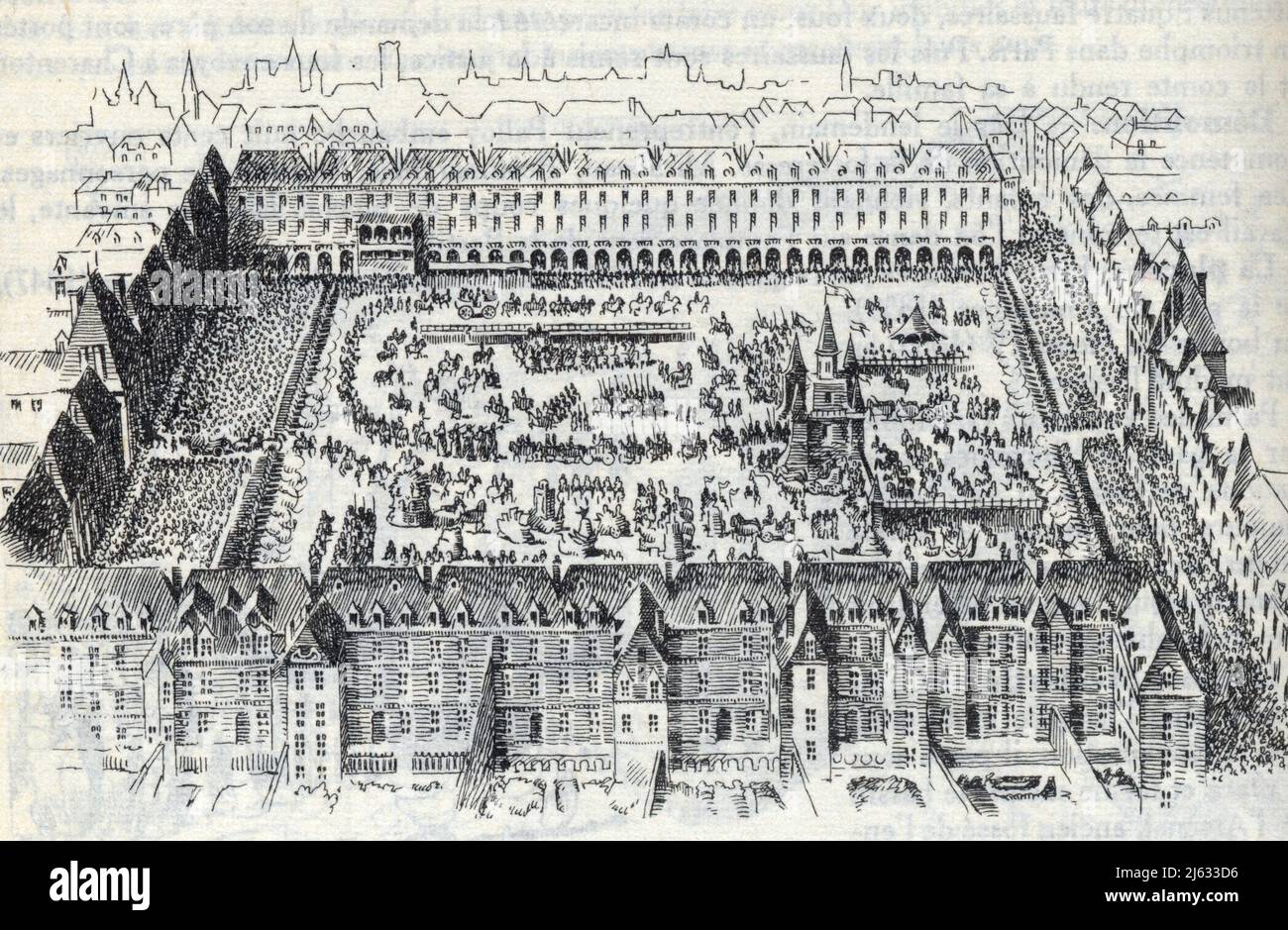 Carrousel place Royale sous Louis XIII Stock Photo - Alamy