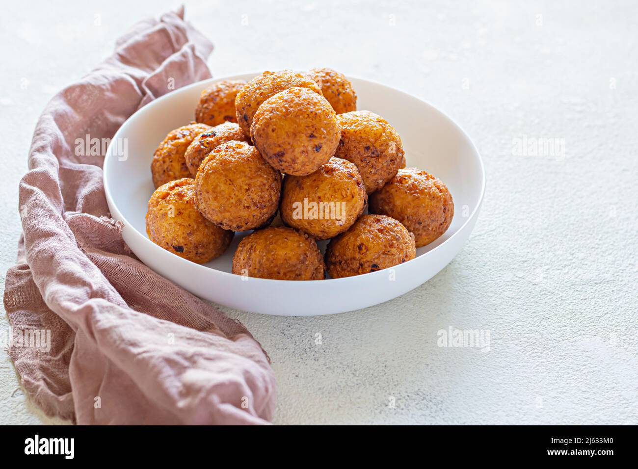 Doughnuts. Homemade cakes made from curd balls. Cottage cheese donuts ...