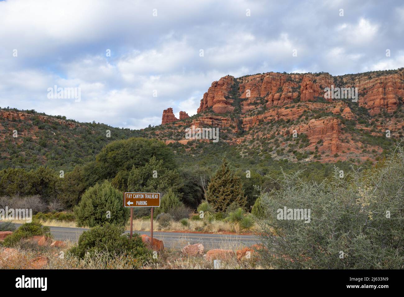 Fay Canyon Trailhead in Sedona Arizona Stock Photo - Alamy