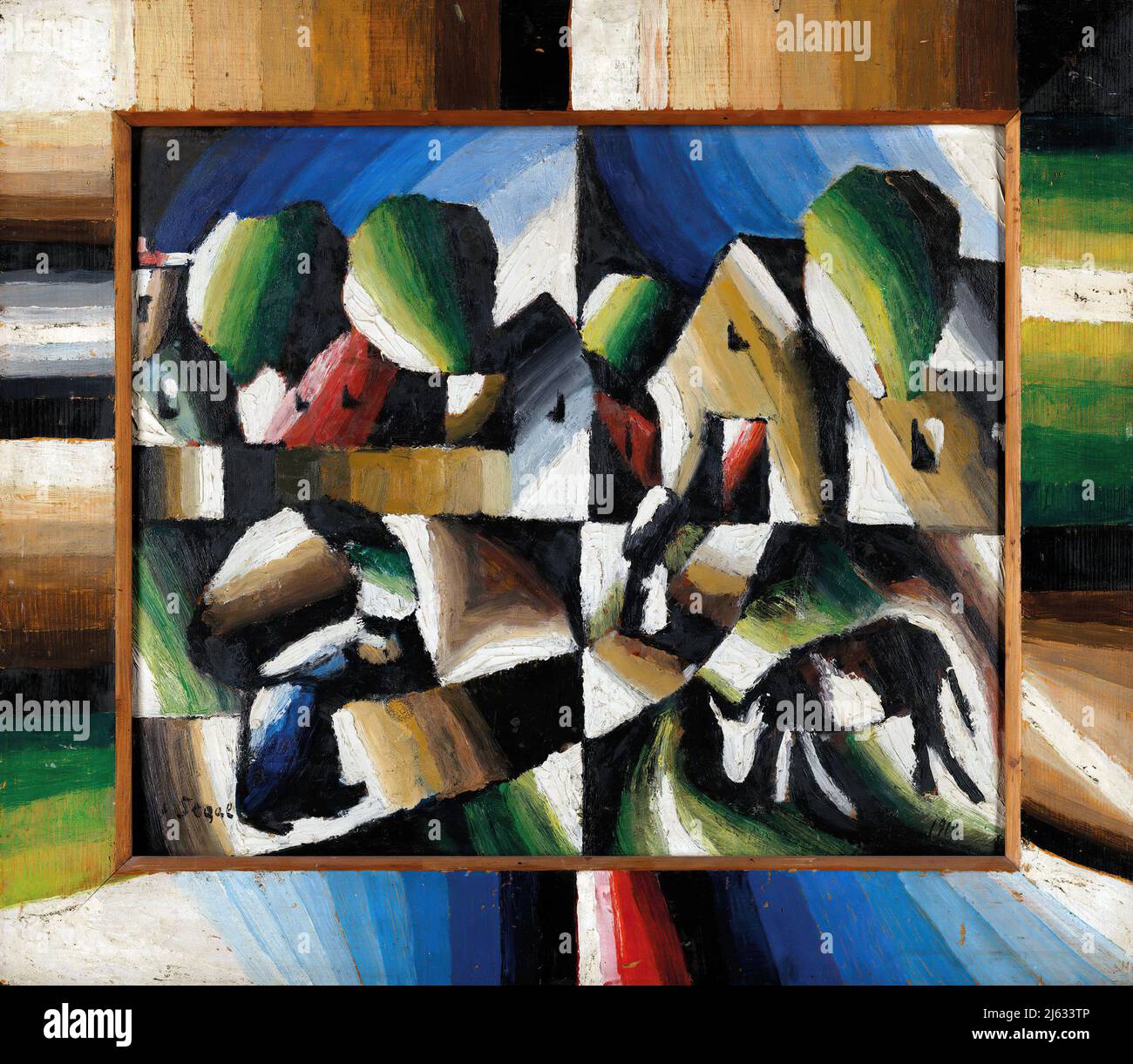 Art - Arthur Segal painting - Die Lastträgerinnen Stock Photo - Alamy