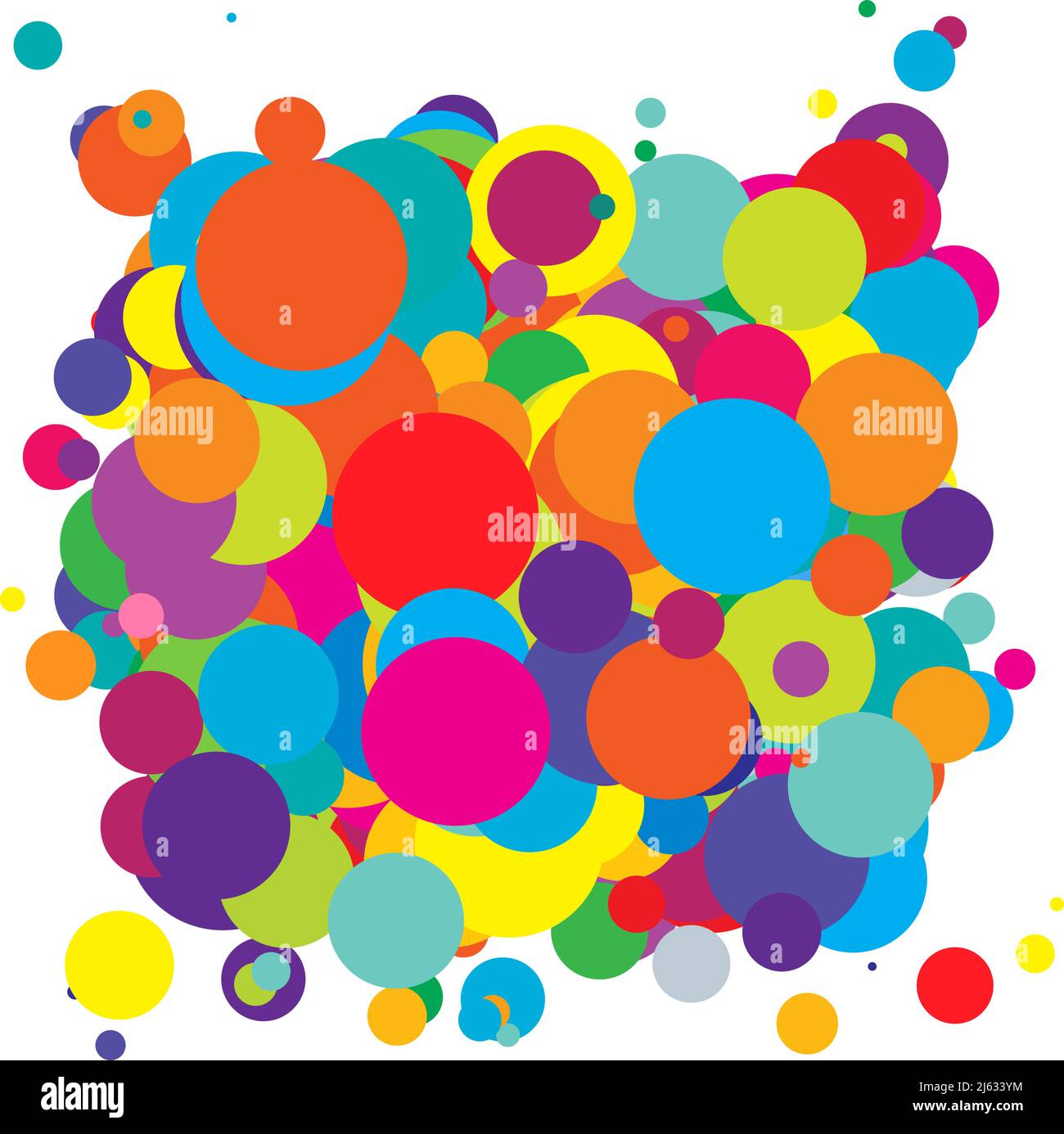 Abstract overlapping circles design element vector illustraiton. Stock vector illustration, clip ...