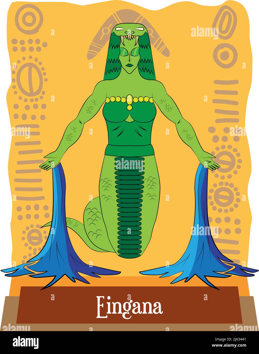 Illustration vector isolated of Australian mythology, Aboriginal ...