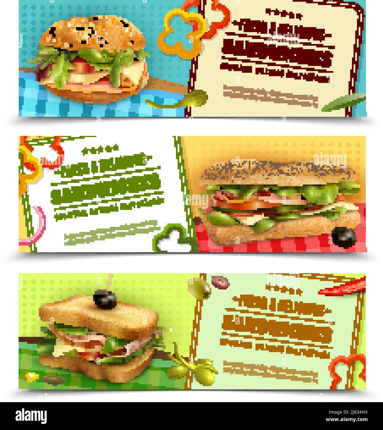 Healthy whole grain sandwiches with natural fresh ingredients 3 ...