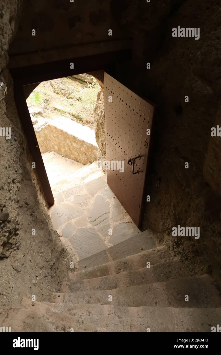 Entrance to the Monastery of the Holy Trinity, Meteora, Greece 2021 ...