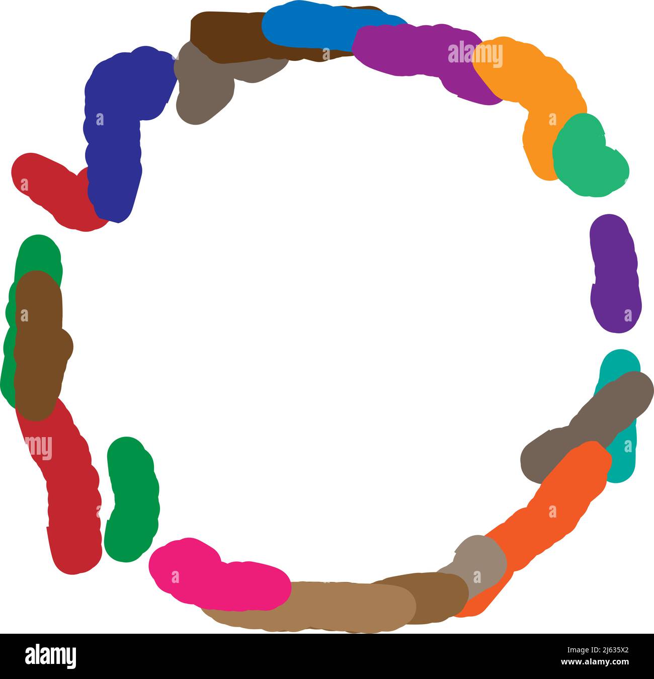 Abstract radial, geometric vector design element. Non figurative ...