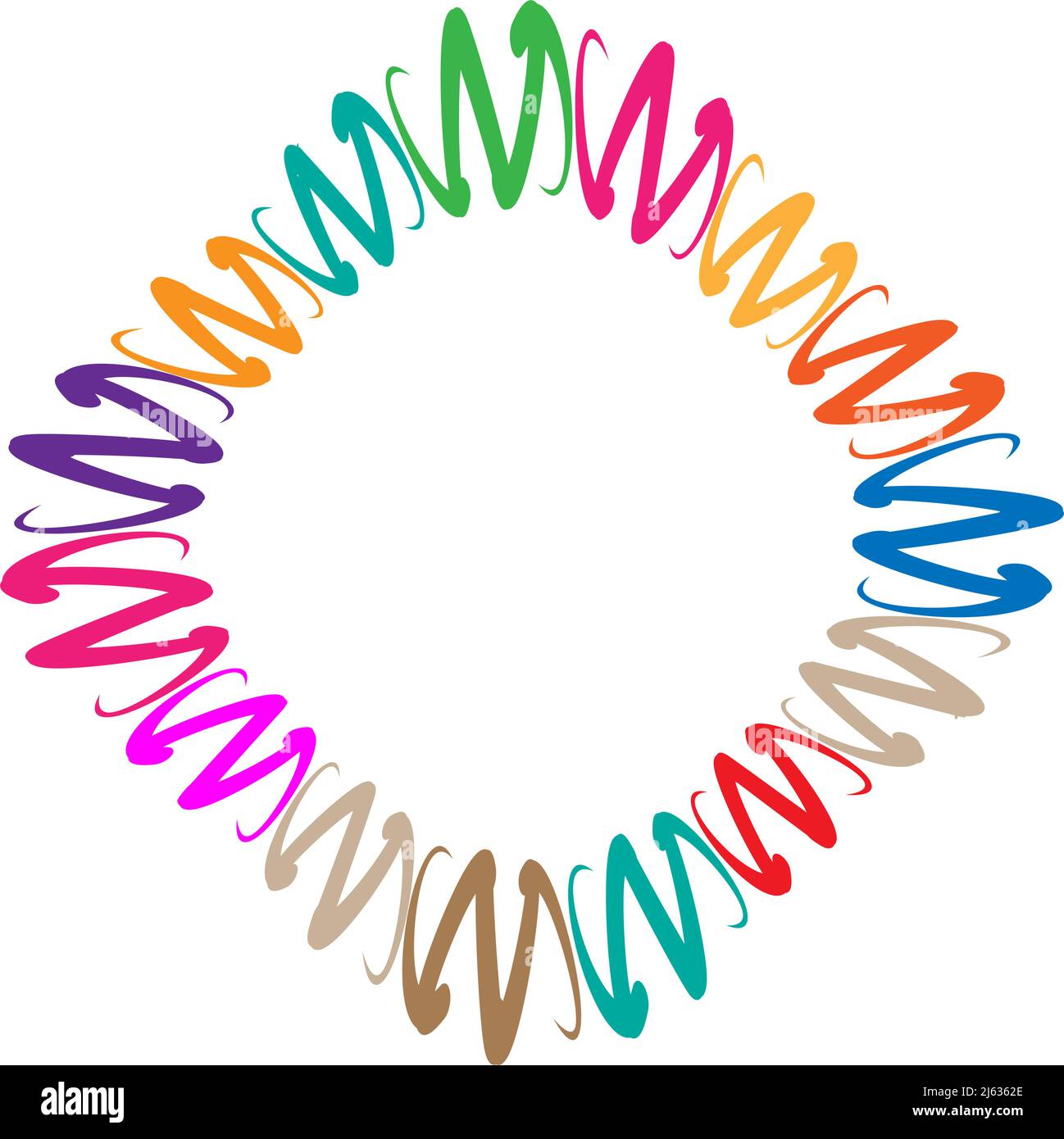 Abstract radial, geometric vector design element. Non figurative ...