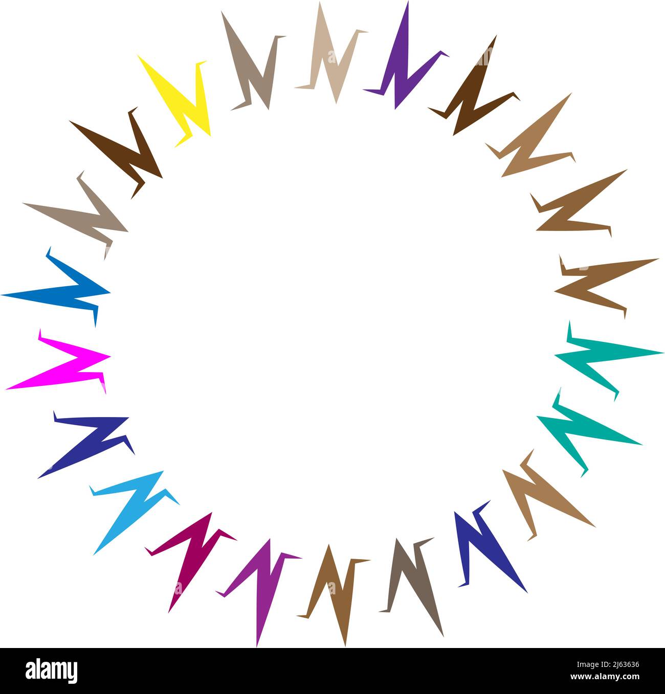 Abstract radial, geometric vector design element. Non figurative ...