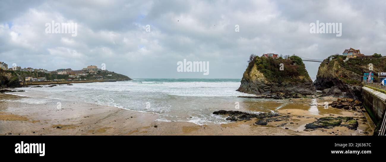 Newquay cornwall storm hi-res stock photography and images - Alamy