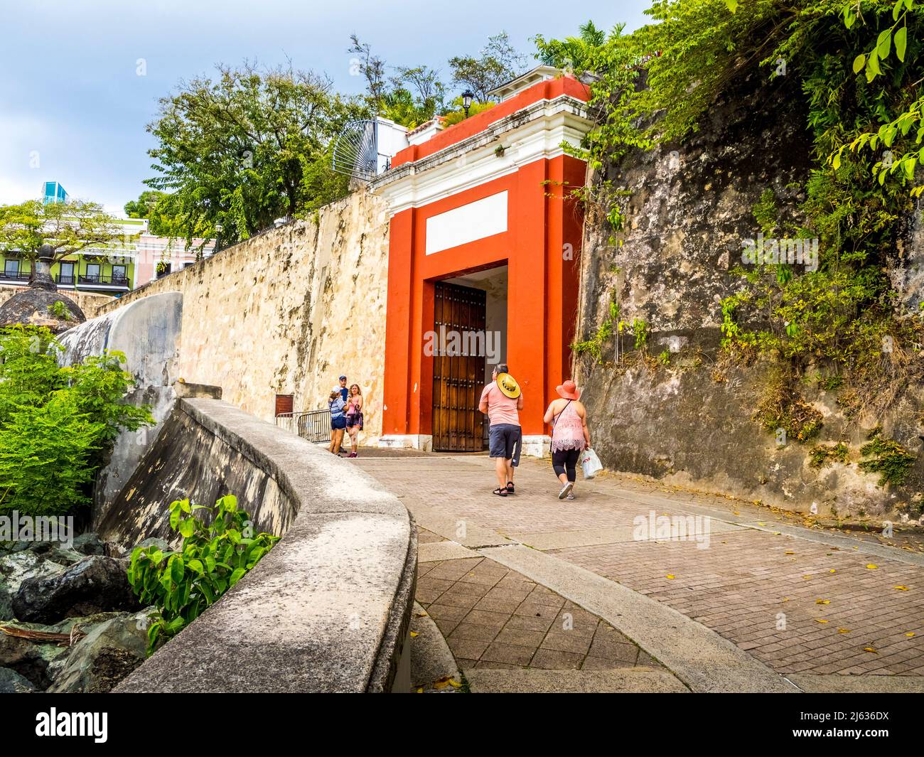 San Juan Gate entrance to the walled city on the Paseo de la Princesa ...