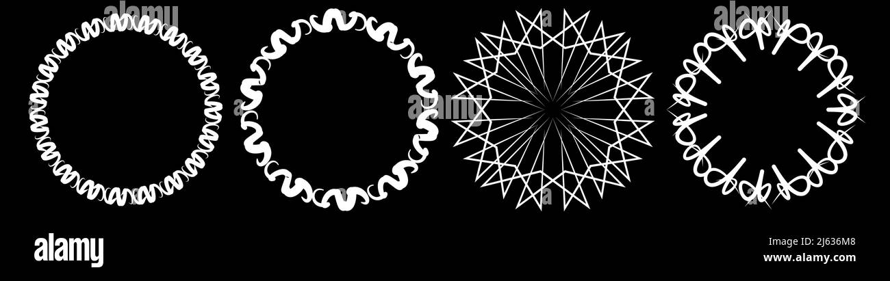 Abstract radial, geometric vector design element. Non figurative ...