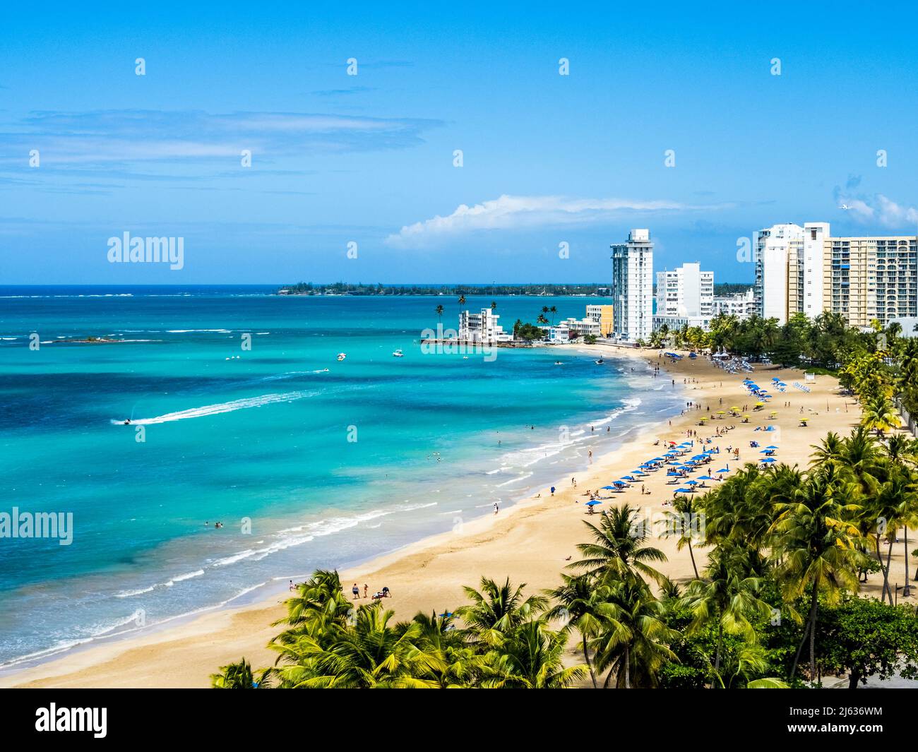 Isla Verde Beach on the Atlantic Ocean in the Metropolitan Area of San ...