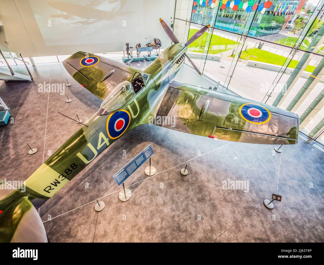 Stoke potteries museum wwii spitfire plane aircraft hi-res stock ...