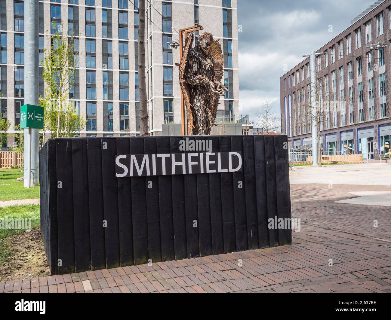 Colourful architecture at Smithfield Business centre in Stoke on Trent ...