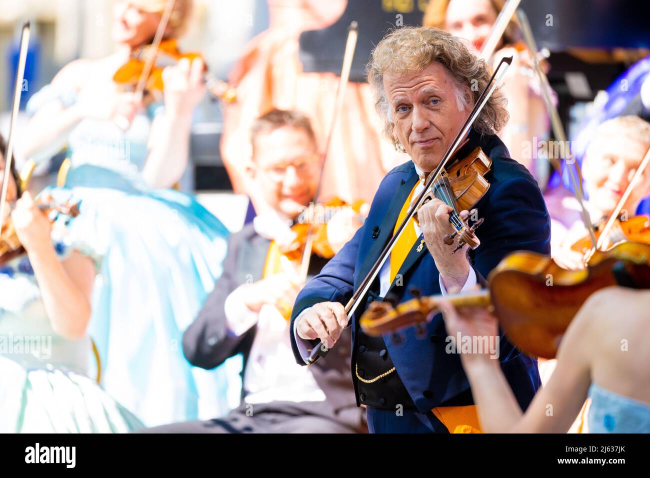 Andre Rieu celebrating the King's 55th birthday during King’s Day ...