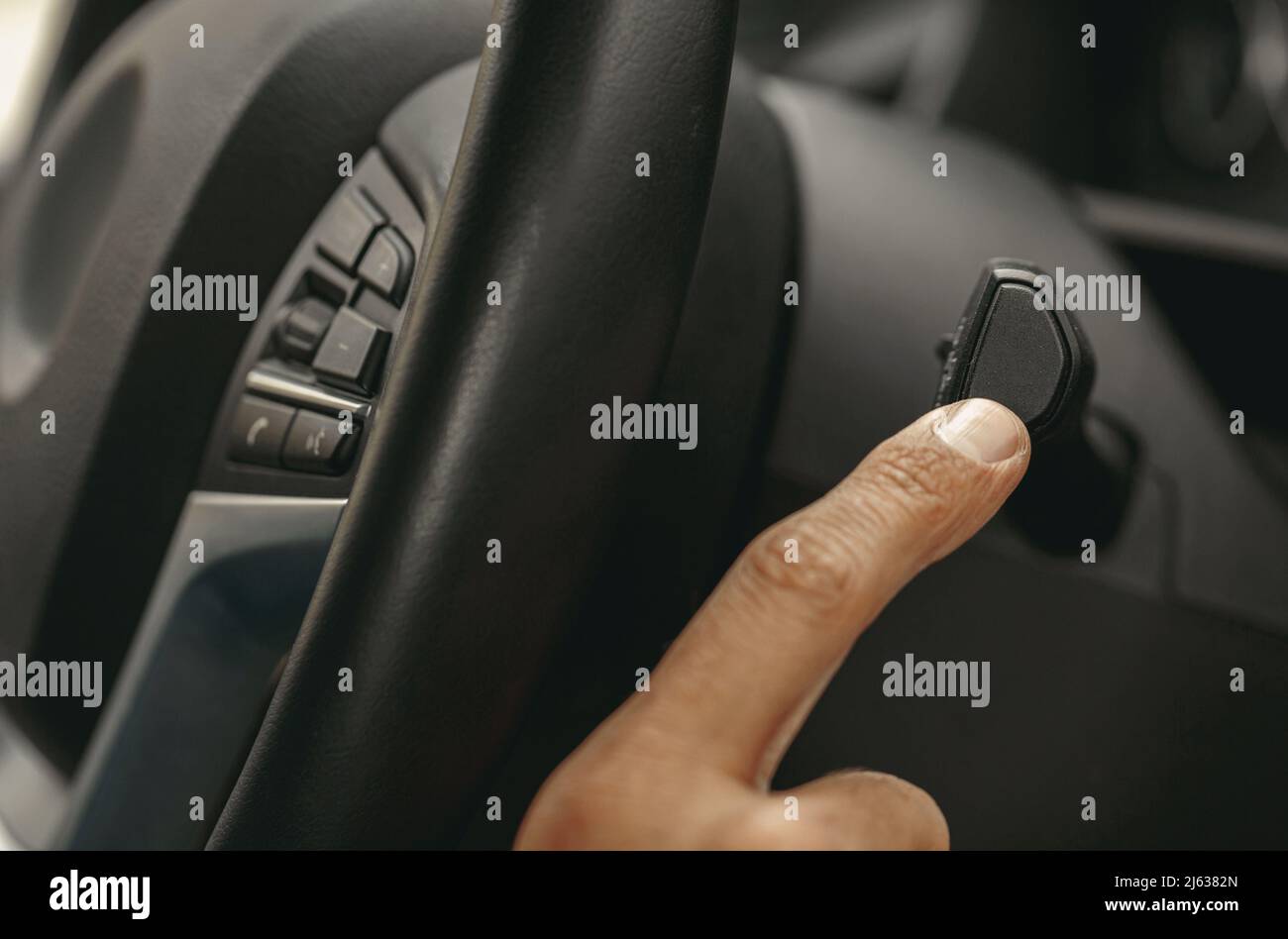 Picture of car interior with light switch Stock Photo - Alamy