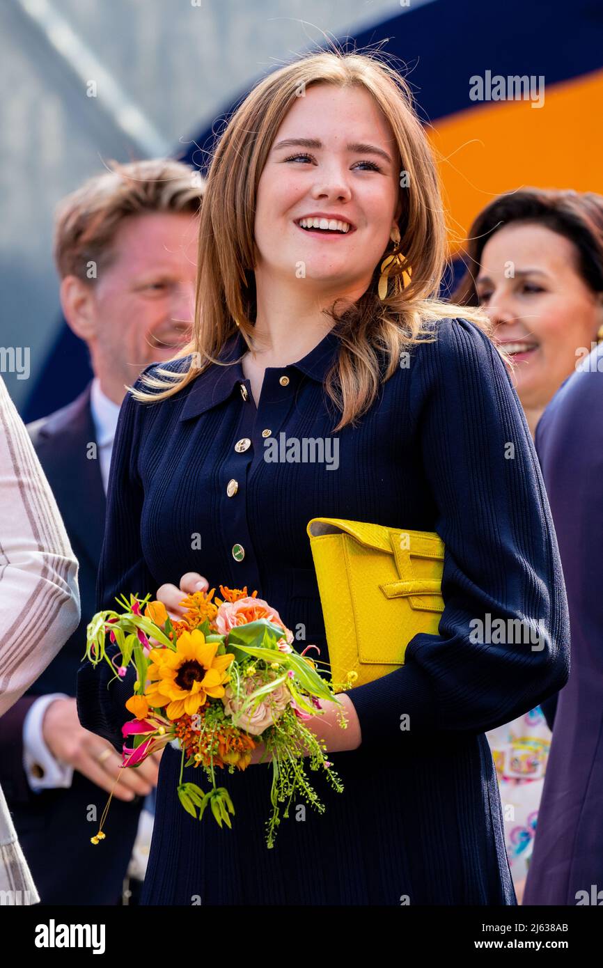Princess Ariane of the Netherlands celebrating the King's 55th birthday ...