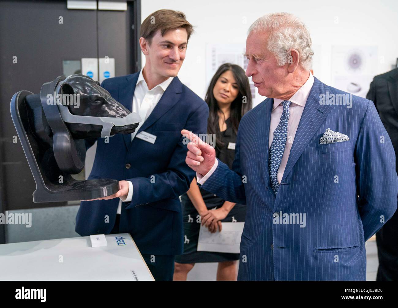 The Prince of Wales sees a wearable device for cattle to neutralise ...