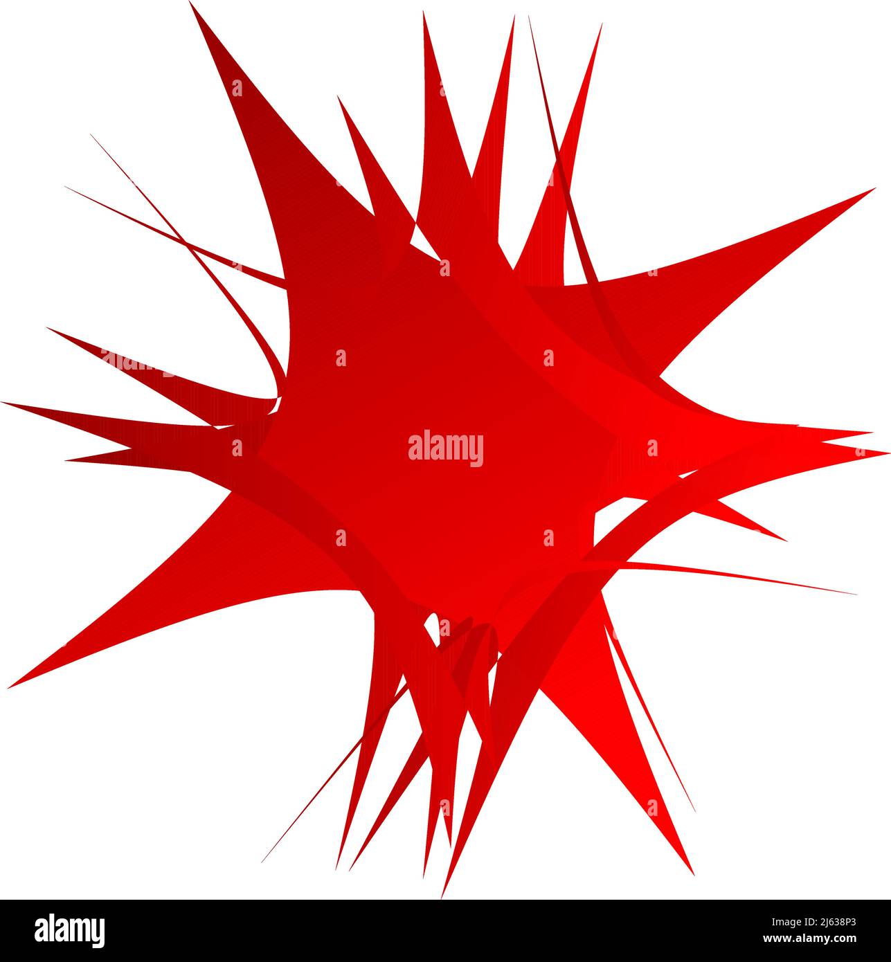 Abstract random geometric shape. Non figural, non figurative artistic ...