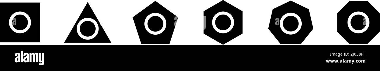 Generic geometric icon and symbol. Stock vector illustration, clip-art ...