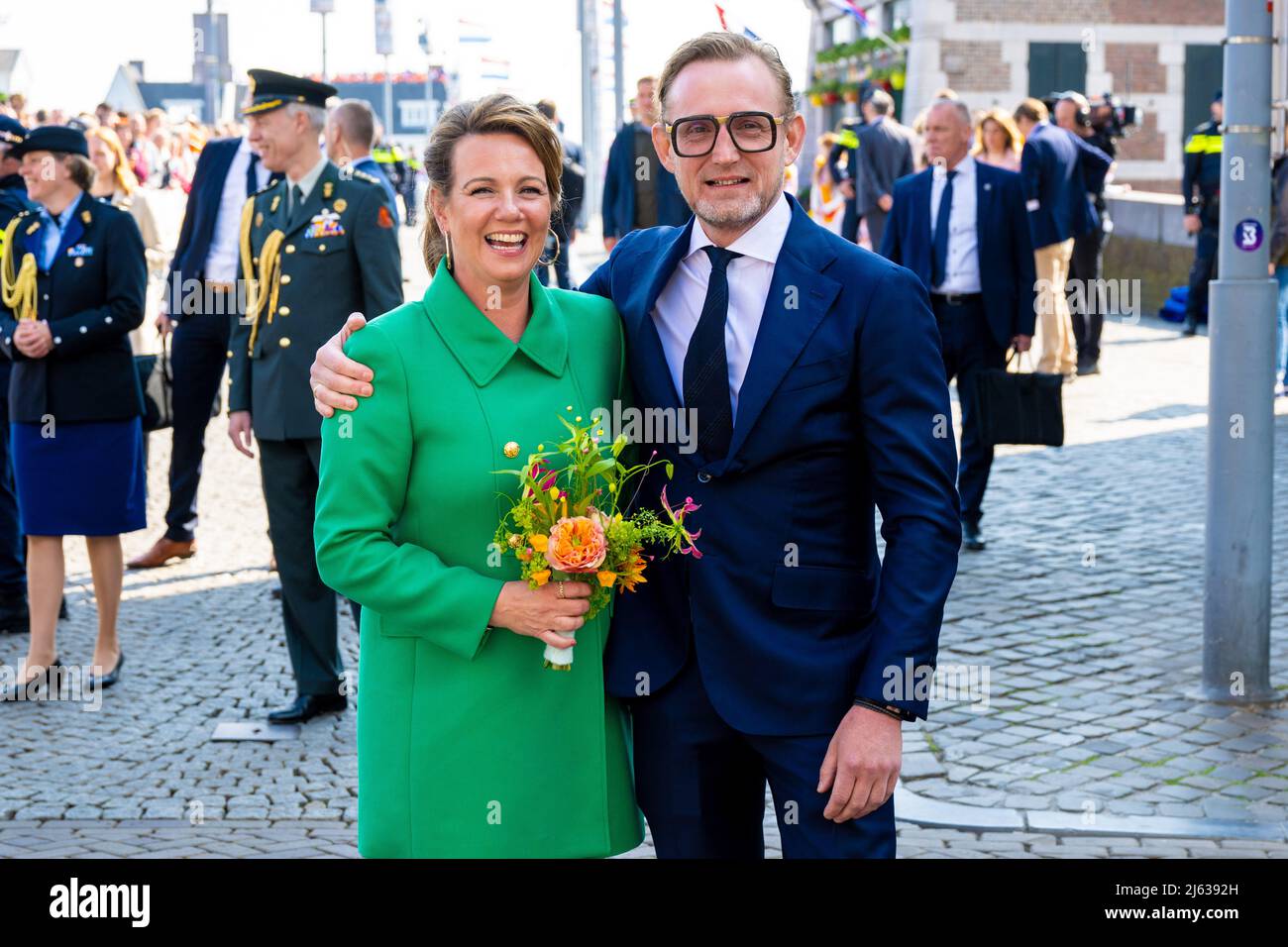 Prince Bernhard and Princess Annette of the Netherlands celebrating the ...
