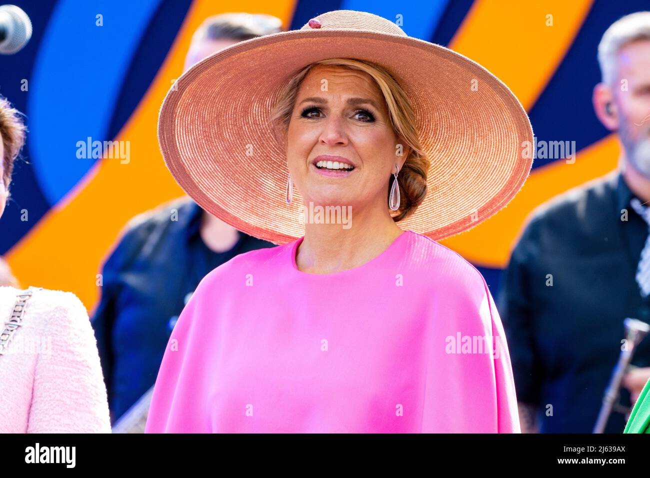 Queen Maxima of the Netherlands celebrating the King's 55th birthday ...