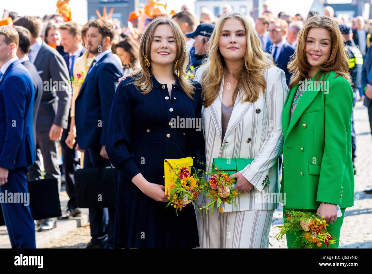 Princess Amalia, Princess Alexia and Princess Ariane of the Netherlands ...