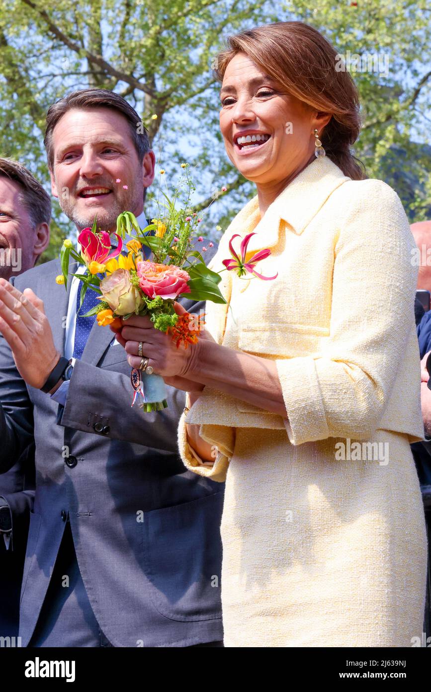 Prince Maurits and Princess Marilene of the Netherlands celebrating the ...