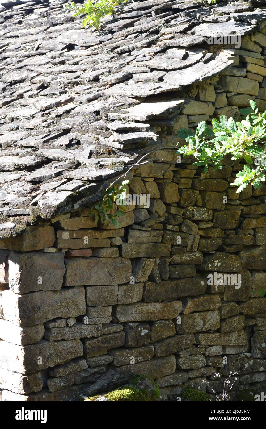 Traditional architecture in the Aragonese Pyrenees Stock Photo - Alamy