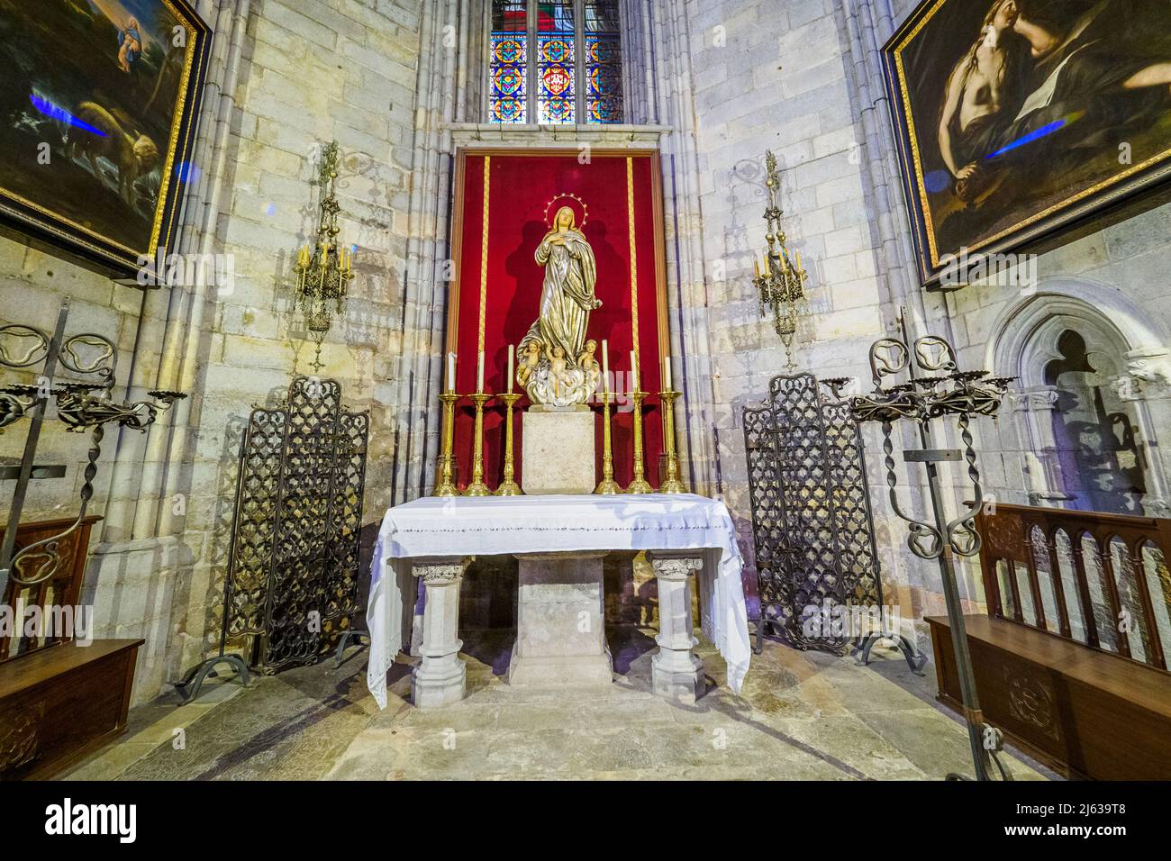 Statue of Immaculate Conception in the Chapel of Saint Stephen (Capilla ...