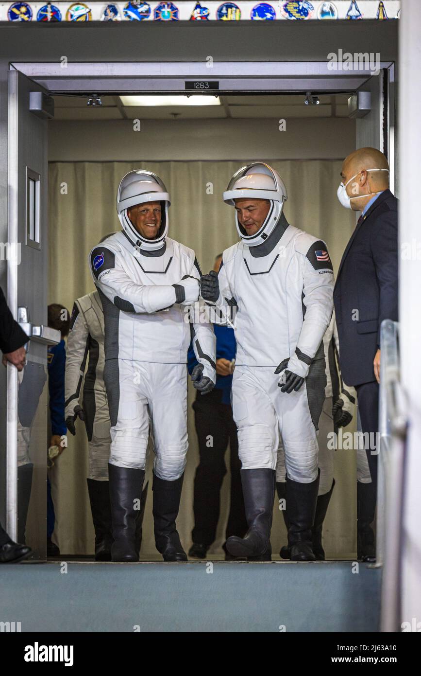 SpaceX Crew-4 astronauts including Bob Hines, mission specialist ...