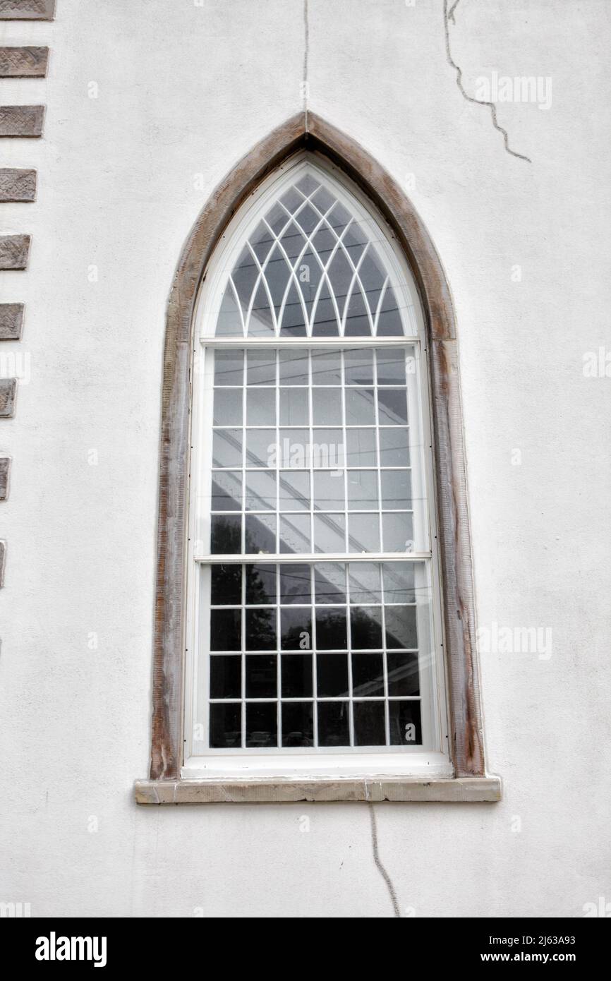 A gothic arch style window on the Kirtland Ohio Temple built by the ...