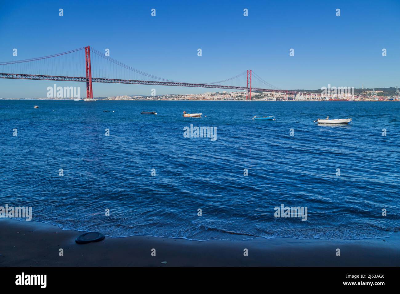 The 25 de Abril Bridge (Ponte 25 de Abril) is a suspension bridge in ...