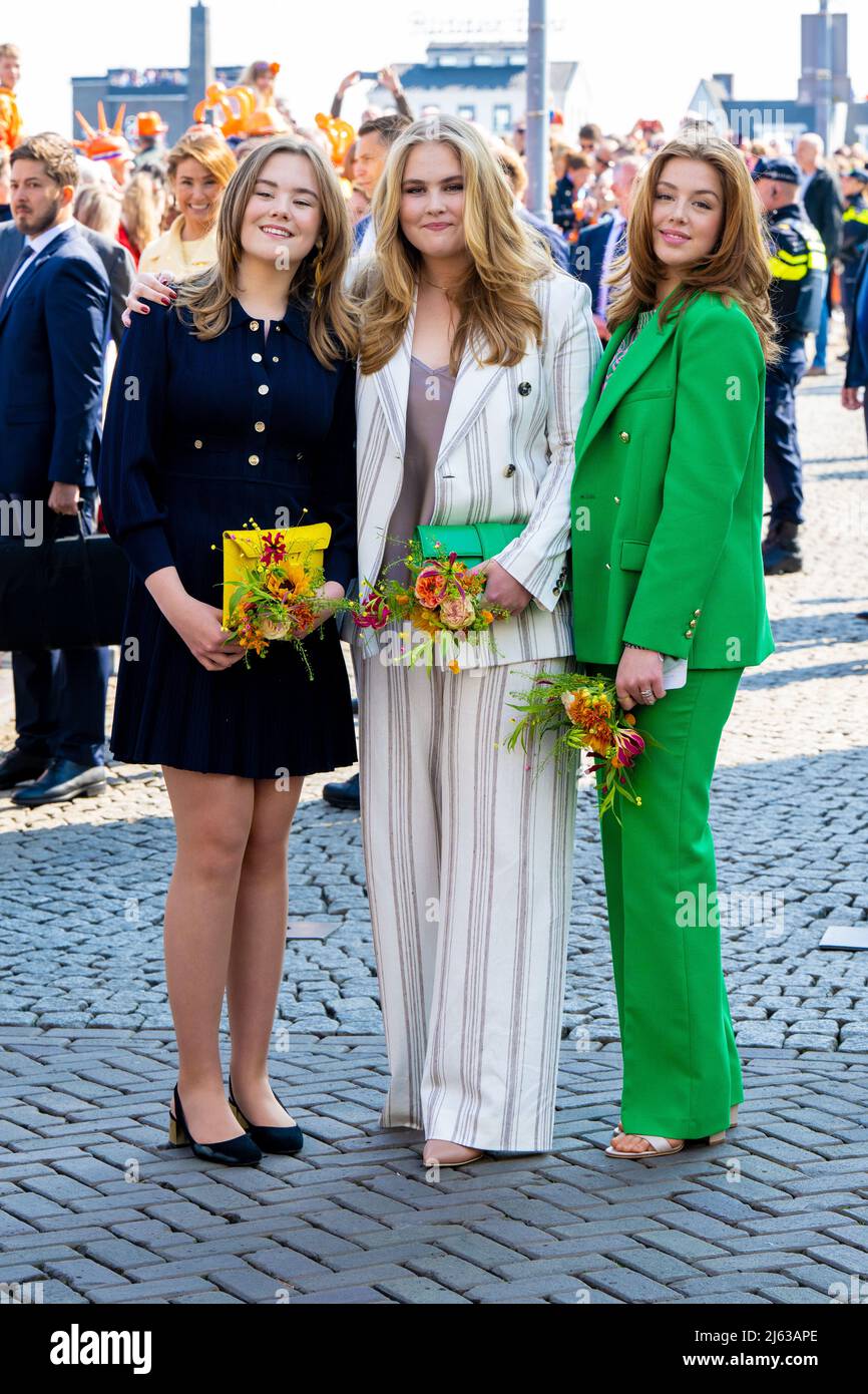 Princess Amalia, Princess Alexia and Princess Ariane of the Netherlands ...