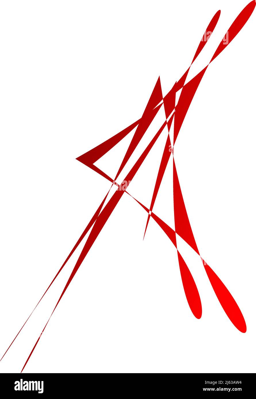 Abstract random geometric shape. Non figural, non figurative artistic ...