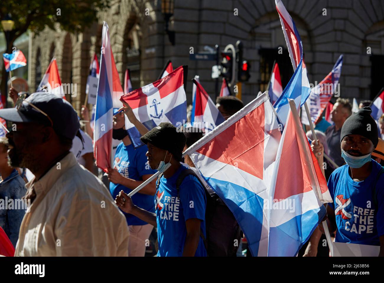 Cape Town, South Africa. 27th Apr, 2022. Cape Town Freedom Day Protest ...