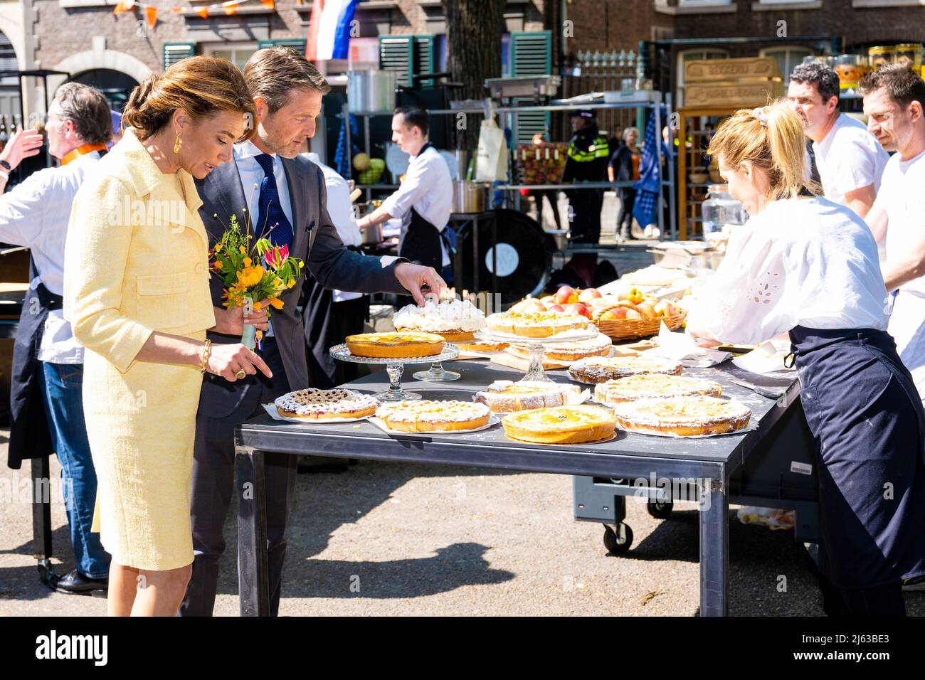 Prince Maurits and Princess Marilene of the Netherlands celebrating the ...