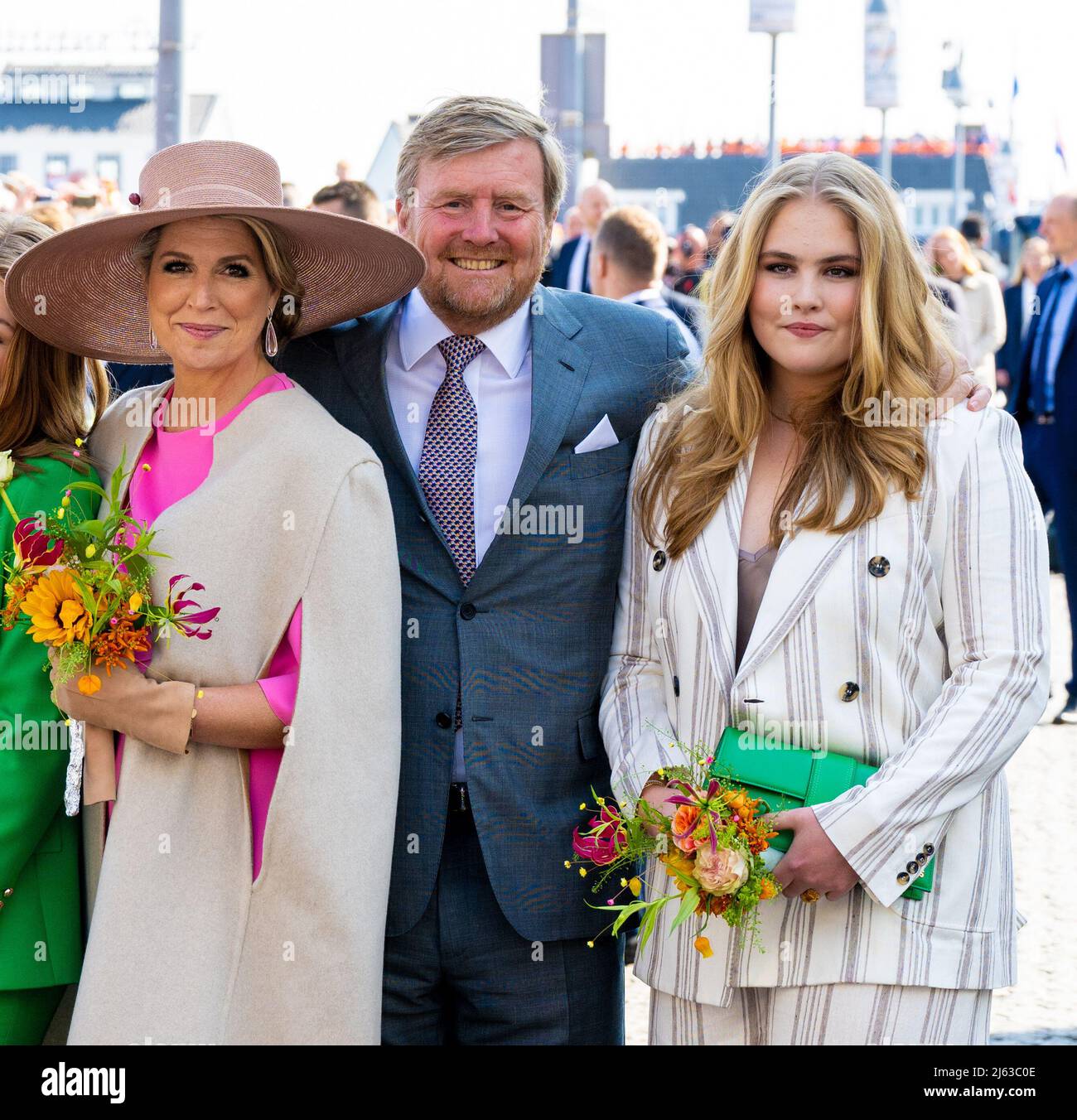 King Willem-Alexander and Queen Maxima with Princess Amalia of the ...