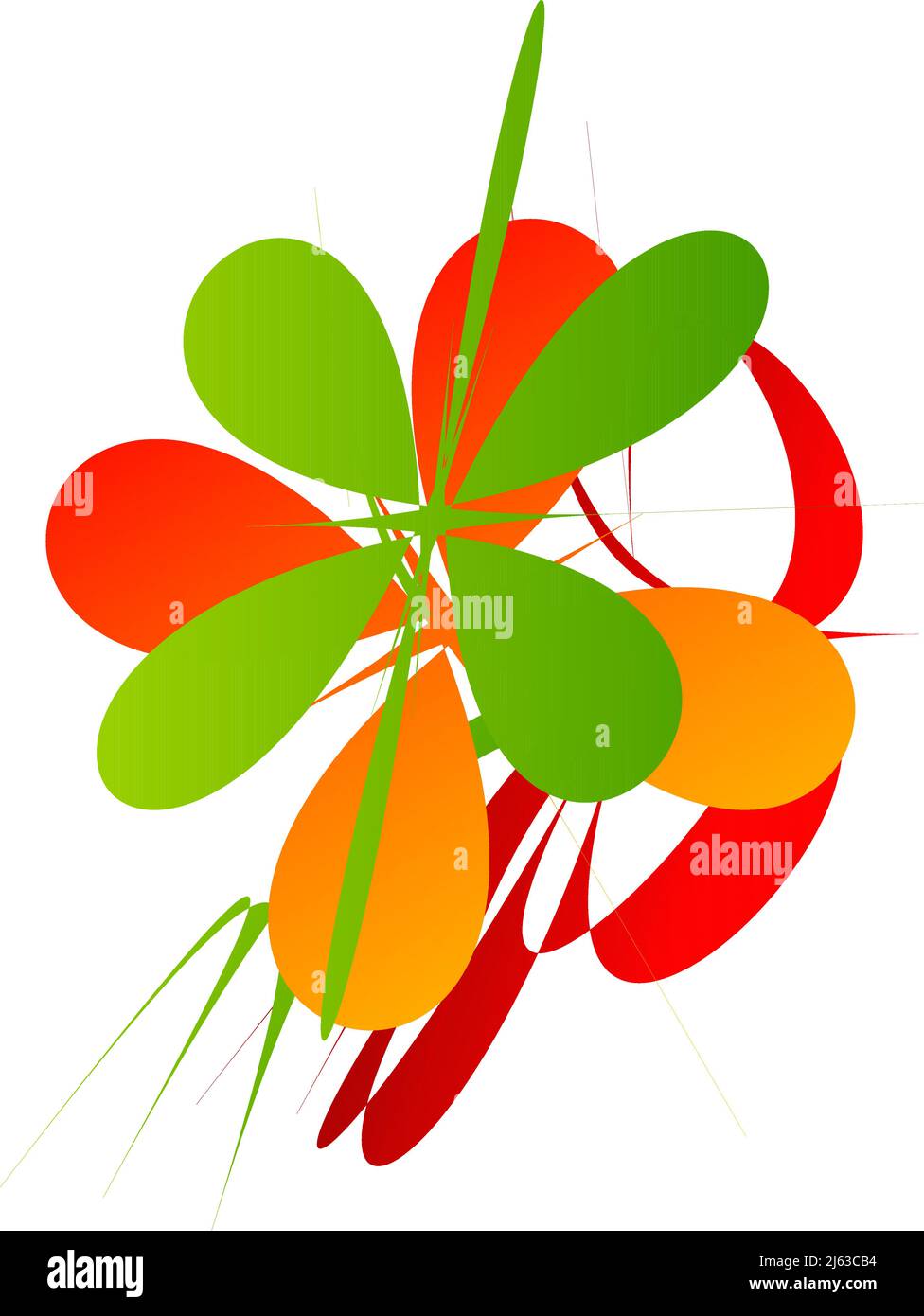 Abstract random geometric shape. Non figural, non figurative artistic ...