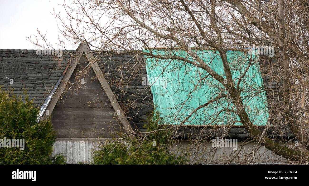 Residential Roof in Desperate Need of Repair or Replacement with ...