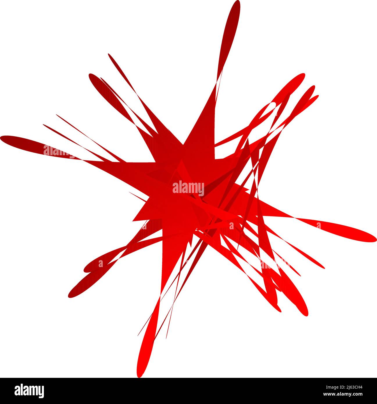 Abstract random geometric shape. Non figural, non figurative artistic ...