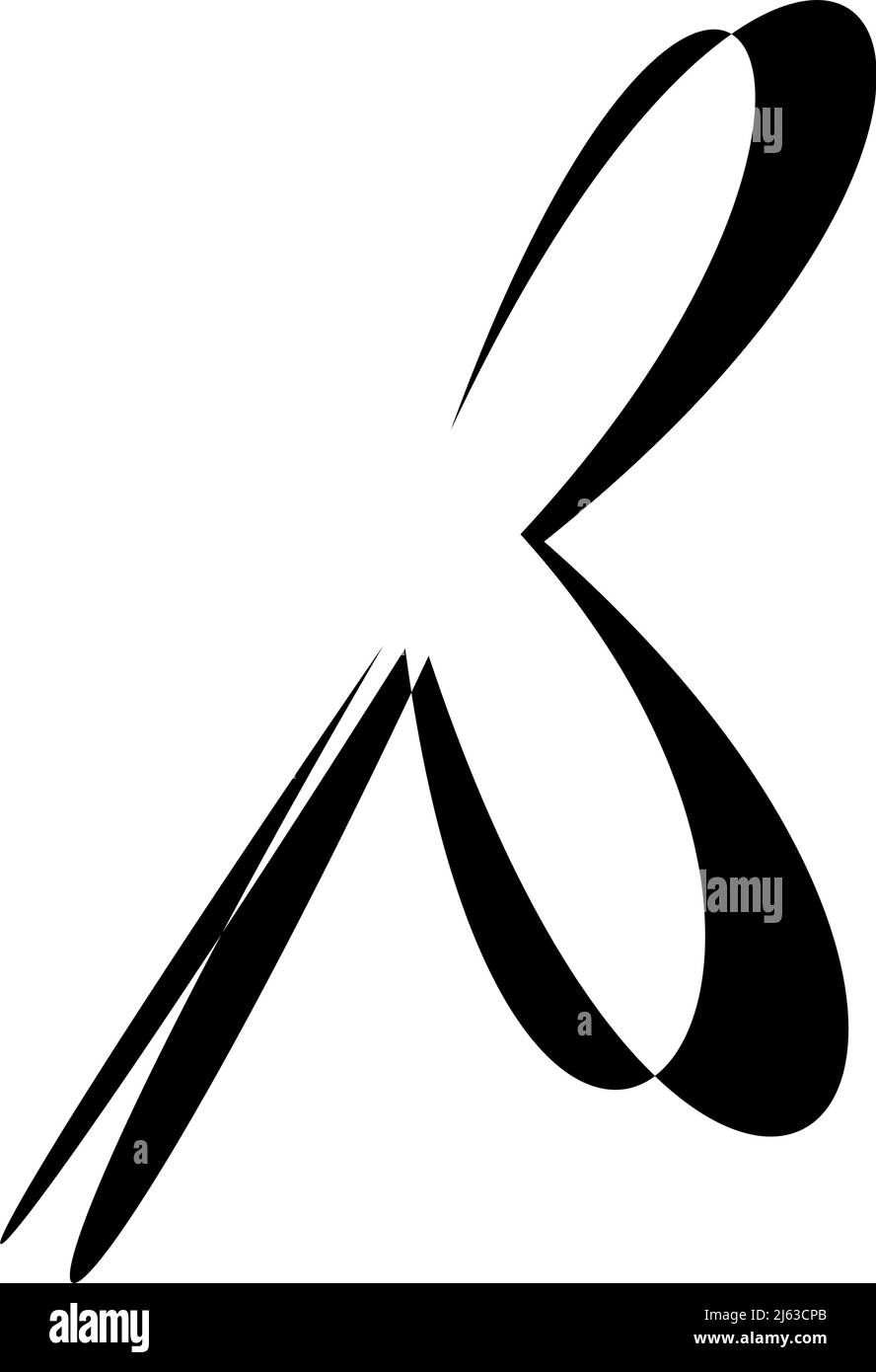 Abstract random geometric shape. Non figural, non figurative artistic ...