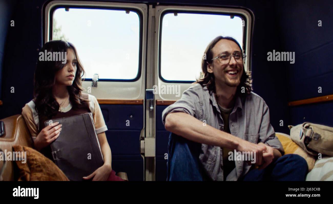 USA. Owen Campbell and Jenna Ortega in the (C)A24 new film: X (2022). Plot: In 1979, a group of ...